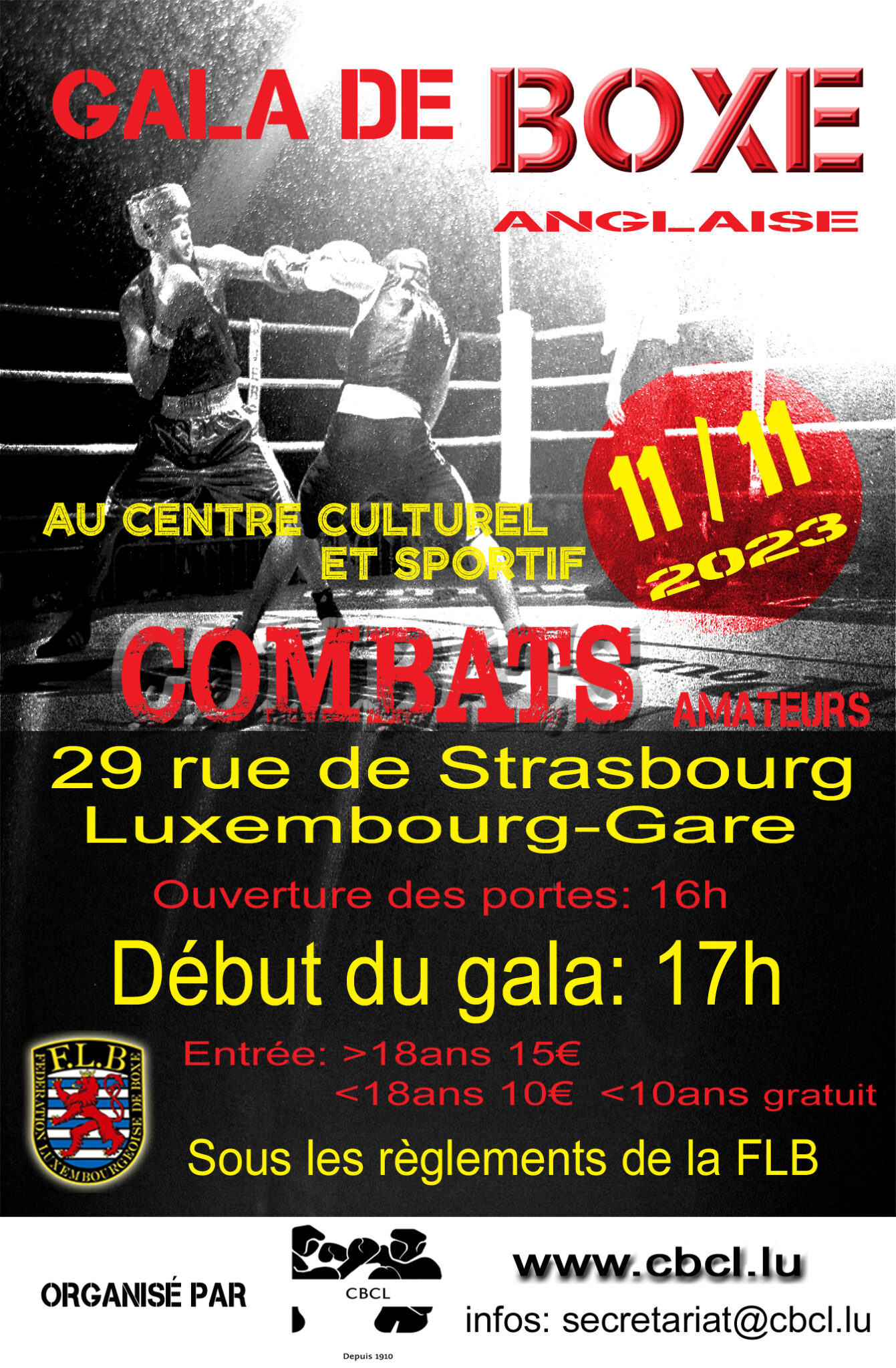 Central Boxing Club Luxembourg - Depuis 1910 - Since 1910